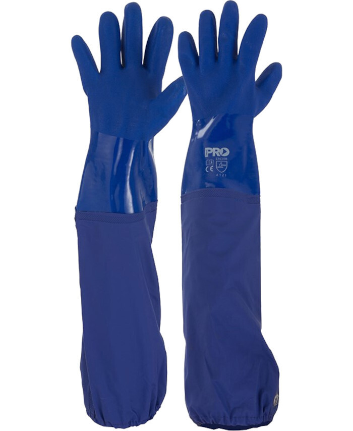 60cm Blue PVC Gloves - ProChoice